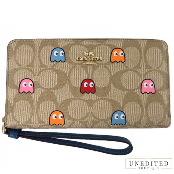 Coach | Bags | Nwt Coach Phone Wallet Signature Canvas Pacman | Poshmark